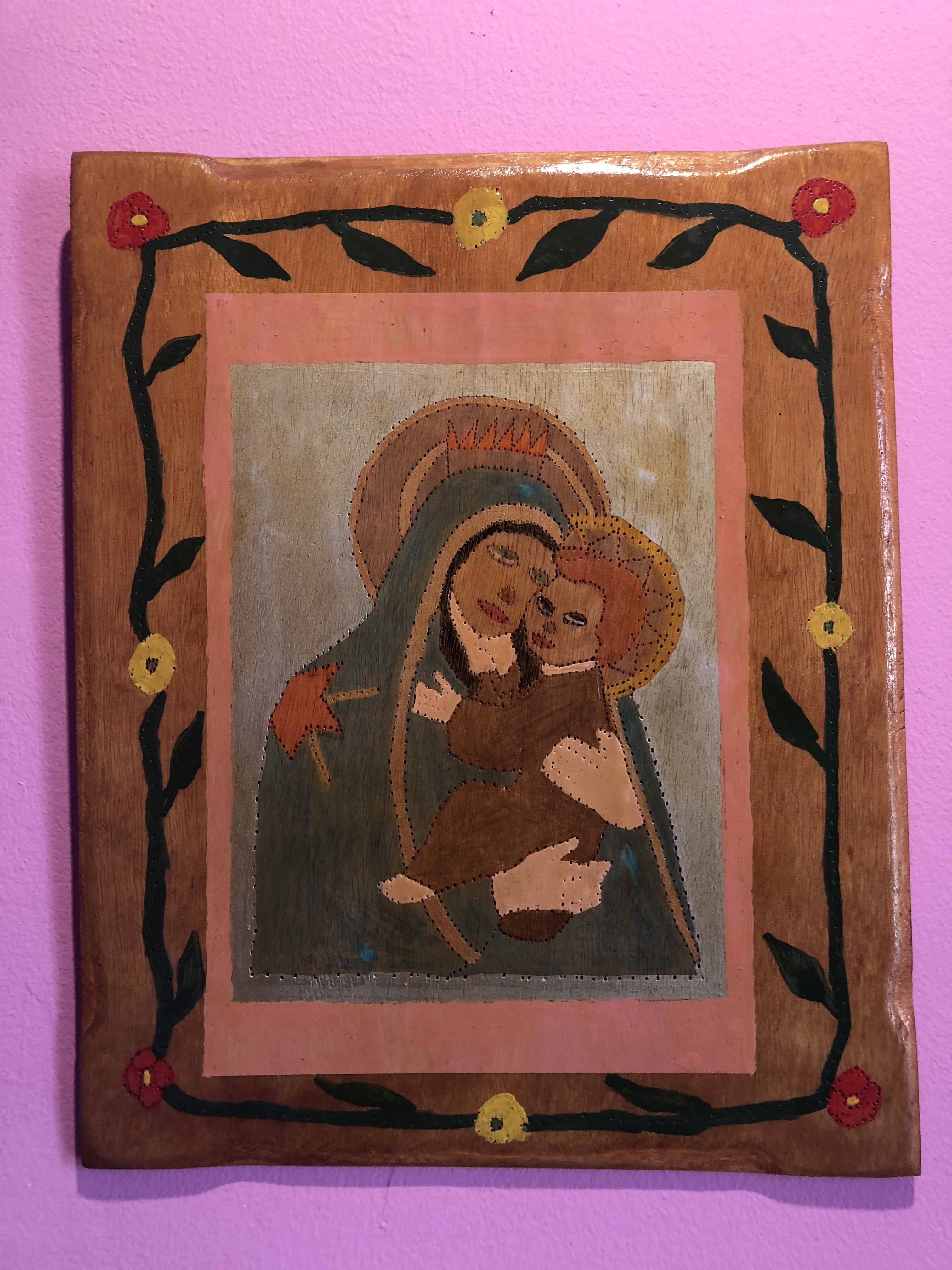 Madonna and Child Painted Tablet – Gallery of Folklore & Popular Culture