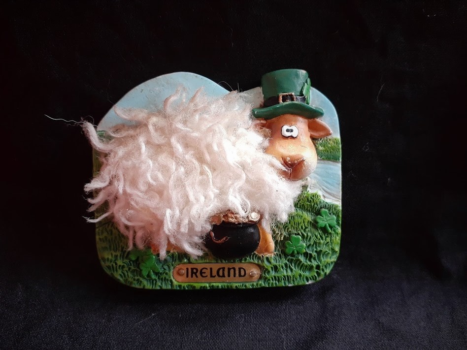 Souvenir Sheep Magnet from Ireland – Gallery of Folklore & Popular Culture